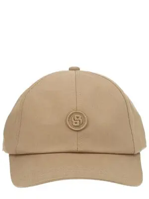 BOSS Monogram Logo Baseball Hat - Cream