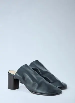 LEMAIRE Glove Mules - Black