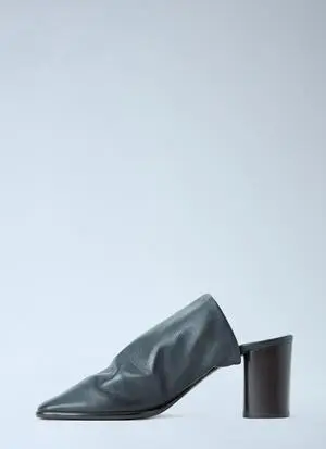 LEMAIRE Glove Mules - Black