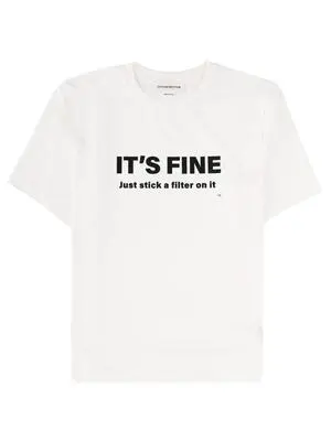 Victoria Beckham Its Fine Just Stick A Filter On It T-shirt - White