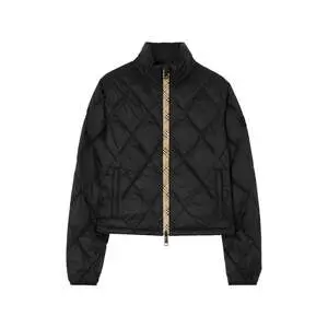 Burberry Jackets Puffer Jackets - Black