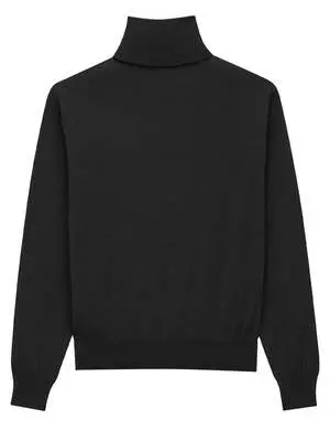 Saint Laurent Cashmere, Wool, And Silk Turtleneck Pullover