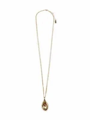 CHLOÉ Chloé Women Gold Metal Chloé Mirror Pendant Necklace