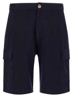 Brunello Cucinelli Cargo Bermuda Shorts - Blue