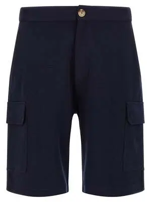 Brunello Cucinelli Cargo Bermuda Shorts - Blue