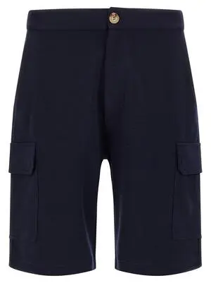 Brunello Cucinelli Cargo Bermuda Shorts - Blue