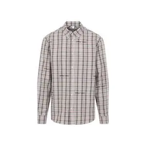 Off-White Flannel Shirt - Multicolor