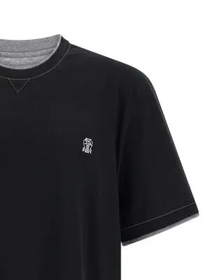 Brunello Cucinelli Double Layer T-shirt