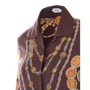 Versace The Lover Print Silk Twill Shirt