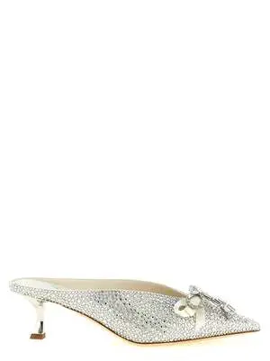 JIMMY CHOO Auria' Sabots - Silver