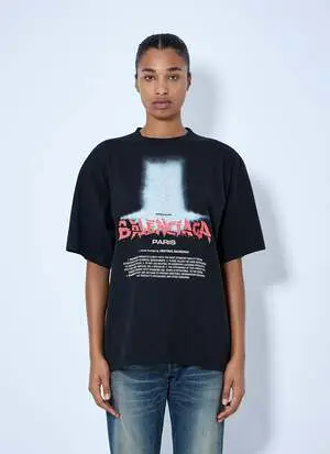 Balenciaga The Door Oversized T-shirt - Black