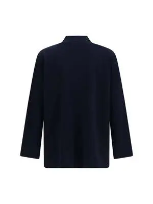 Valentino Garavani Wool Cardigan With Vlogo - Blue