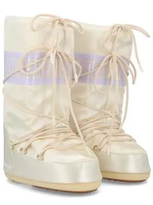 Moon Boot Icon Pearly Tall Boots - Cream