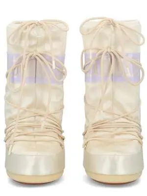 Moon Boot Icon Pearly Tall Boots - Cream