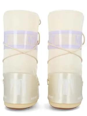 Moon Boot Icon Pearly Tall Boots - Cream