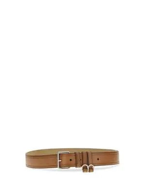 Miu Miu Leather Belt - Brown