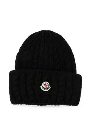 Moncler Logo Wool Beanie