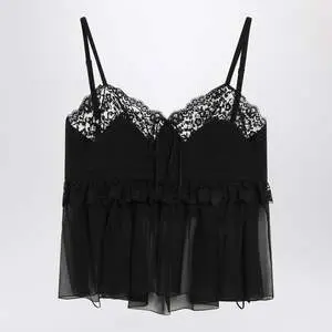 Chloé Silk Crãªpe De Chine Top With Thin Straps