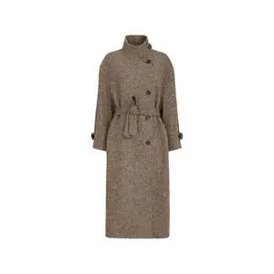 Brunello Cucinelli Coats Single Breasted Coats - Brown