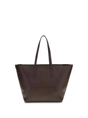 Brunello Cucinelli Leather Tote Bag - Brown