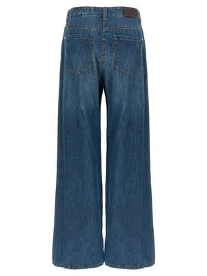 Brunello Cucinelli Wide Leg Jeans