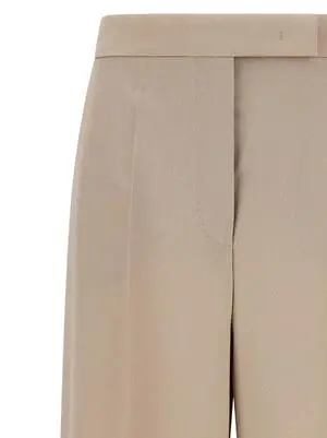 Max Mara Mxmgirone Canvas Trousers - Cream