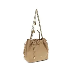 Chloé Calf Leather Bucket Bag - Cream