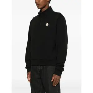 Moncler Half-zip Sweatshirt - Black