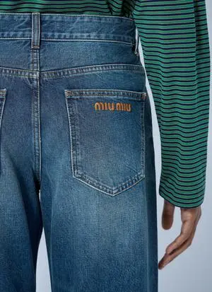 Miu Miu Wide-leg Denim Jeans