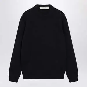 GOLDEN GOOSE Distressed Cotton Blend Sweater - Blue