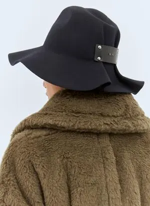 Max Mara Felt Wool Wide Brim Hat