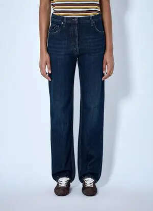 Prada Straight-leg Washed Denim Jeans - Blue