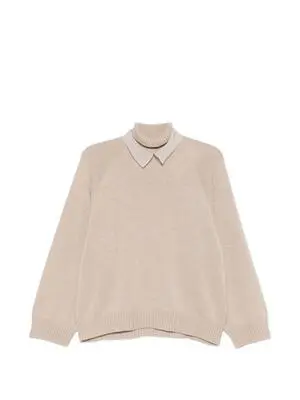Brunello Cucinelli Cashmere Turtleneck Sweater - Multicolor