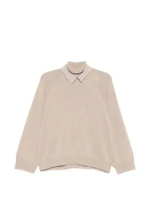 Brunello Cucinelli Cashmere Turtleneck Sweater - Multicolor