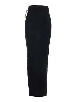 Rick Owens Cotton Drawstring Long Skirt - Multicolor
