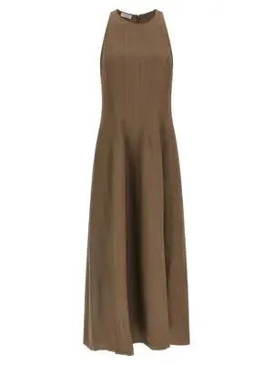 Brunello Cucinelli A-line Dress - Brown