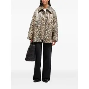 GANNI Neutrals Jackets Oversized Jackets