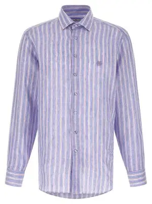 Etro Striped Linen Shirt - Multicolor