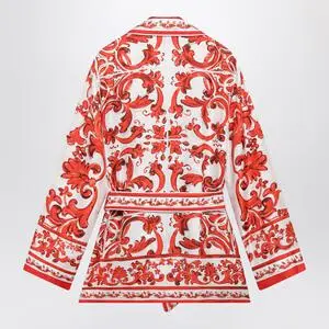 Dolce & Gabbana Silk Vanity Shirt - Orange