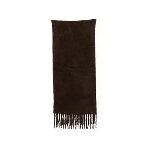 GOLDEN GOOSE Rectangular Fringe Scarf - Brown