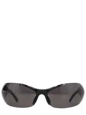 Balenciaga Afterhour Oval Sunglasses - Black
