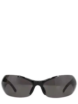Balenciaga Afterhour Oval Sunglasses - Black