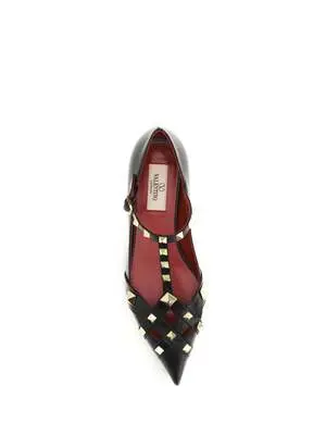 Valentino Garavani Studdy Kidskin Ballerinas - Black