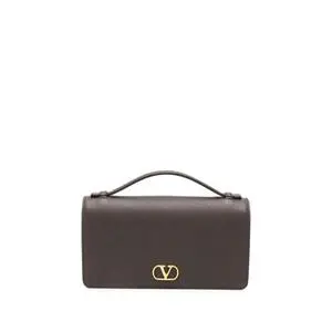 Valentino Garavani Leather Clutch Bag - Brown