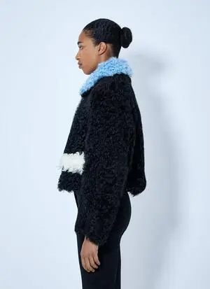 Marni Curly Shearling Jacket - Black