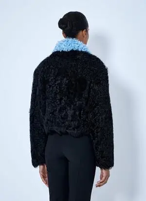 Marni Curly Shearling Jacket - Black