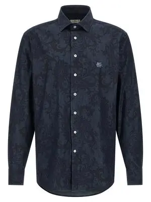 Etro Paisley Ramage' Shirt - Blue