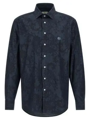 Etro Paisley Ramage' Shirt - Blue