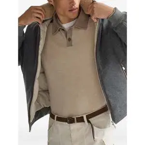 Brunello Cucinelli Wool Zip-up Hooded Jacket - Gray