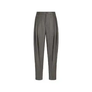 Dolce & Gabbana Grey Trousers Tailored Trousers - Gray